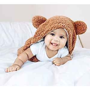 Kermode Teddy Bear Baby Swaddle Blanket - Plush Baby Swaddler for Newborns - Cute Infant Swaddle Wrap & Receiving Blanket - Perfect Gender Neutral Baby Shower & Registry Gift for Boy & Girl