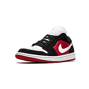 Jordan Womens WMNS Air 1 Low DC0774 016 Black/White/Gym Red - Size 11W