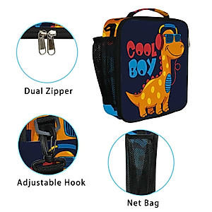 Vantaso Kids Lunch Box Bag Cute Dinosaur Insulated Cooler Bag for Men Women Picnic Travel School