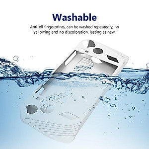 Writiany Protective Silicone Case for 2023 ASUS ROG Ally Game Console Drop-Proof Case for 2023 ASUS Rog Ally Handheld Case (White)