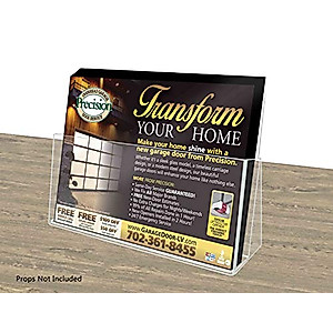 Marketing Holders 11" Wide Catalog Brochure Holder Pack of 4 Literature Table Display Counter top