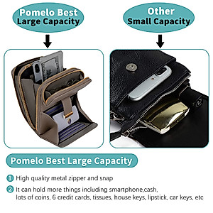 Crossbody Bags Wallet for Women with RFID Blocking and Enough to Fit Most Smartphones (Beige)