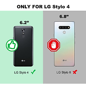 Silverback for LG Stylo 4 Case,LG Stylo 4 Plus Case,LG Q Stylus 4, Moving Liquid Holographic Sparkle Glitter Case with Stand, Bling Diamond Ring Slim Protective Case for LG Stylo 4 -Purple