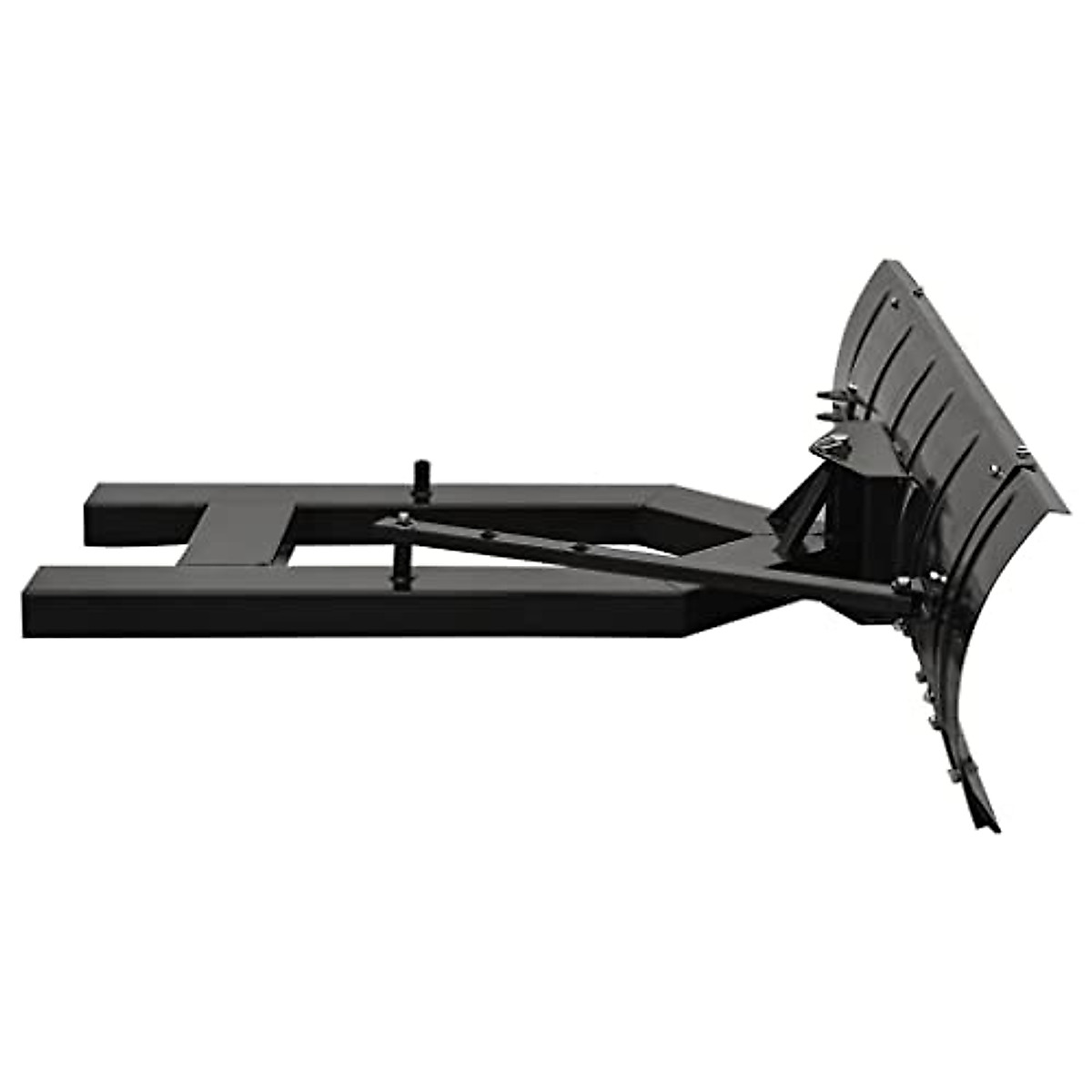 vidaXL Snow Plough for Forklift Home Garden Lawn Yard Driveway Sidewalk Pathway Snow Shovel Pusher Shield Blower Removal Plough Blade Black