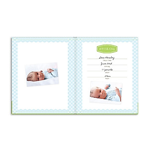 Pearhead Lil Peach Train Photo Brag Book, Baby Keepsake Album, 1 Pack, 12" x 12"