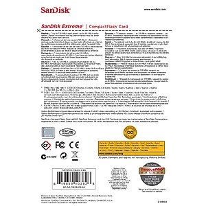 B00EZE6V50 SanDisk Extreme 64GB Compact Flash Memory Card