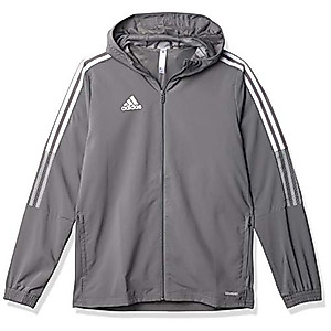 adidas unisex-child Tiro 21 Windbreaker Team Grey X-Large