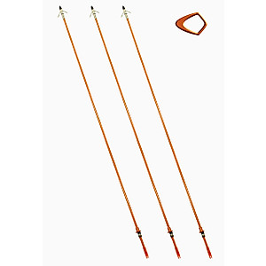 Pocket Shot Bow Fishing Arrows (3 Pack) with Slide, 2 Barb.