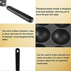 Takoyaki Maker, Non Stick Pan Easy and Simple to Make Japanese Takoyaki Octopus Ball Ideal for Mini Pancake Cake Pop Pan and Takoyaki Maker for Danish Stuffed