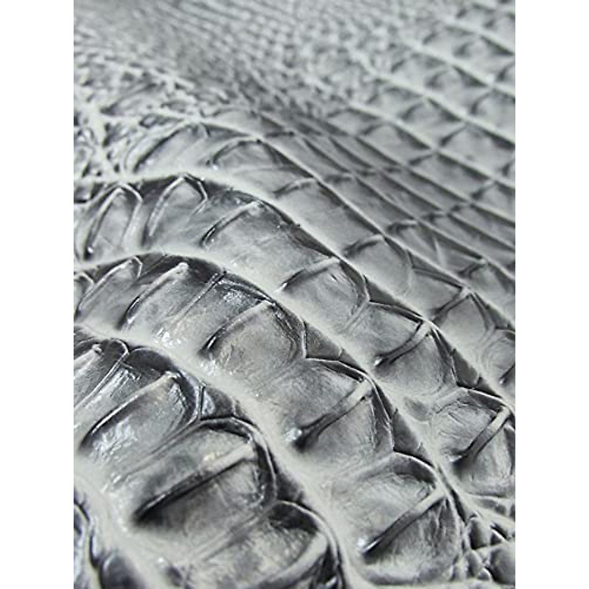 DuroLast™ Hydra Gator 3D Embossed Vinyl Fabric Sold by The Yard 2 Tone 3D Crocodile DIY Upholstery Accessories Apparel (Viper Green)