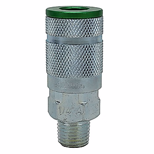 Milton ColorFit Coupler & Plug Kit (14 Piece), A-Style 1/4 NPT Green, S-314AKIT