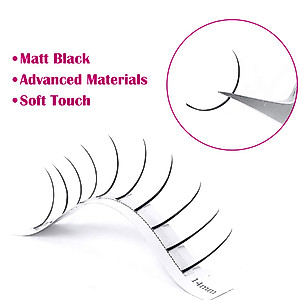 Spike Lash Extensions Mixed Tray Premade Spikes Eyelash Extensions Single Super Thick Eyelash Spikes Individual Lashes Fairy Eyelashes (C Curl, 8-14mm)