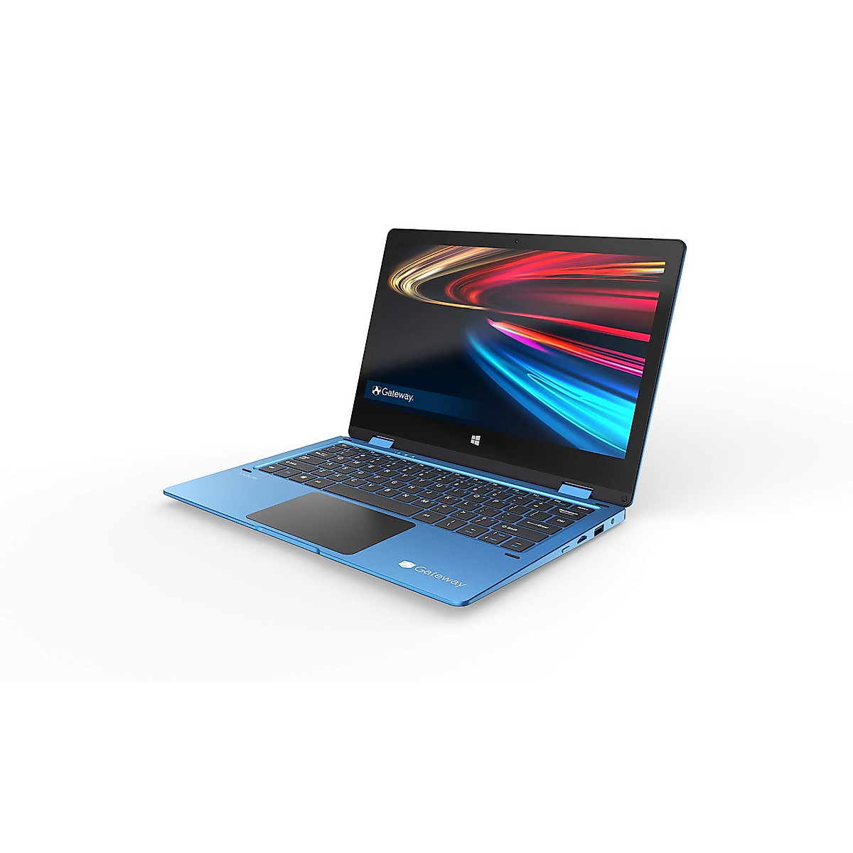 Gateway 11.6" 2-in-1 Touchscreen Laptop Computer, Blue, Intel Celeron N4020 Up to 2.8GHz, 4GB DDR4 RAM, 64GB eMMC, Windows 10 S, Office 365 Personal 1-Year, BROAGE 64GB Flash Stylus,GWTC116