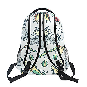 School College Backpack Rucksack Travel Bookbag Outdoor Animals (Insect Summer)