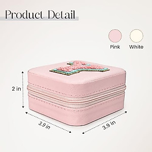 SANDJEST Stainless Steel Slider Tumbler With Handle 40oz & Jewelry Case with Initial Y