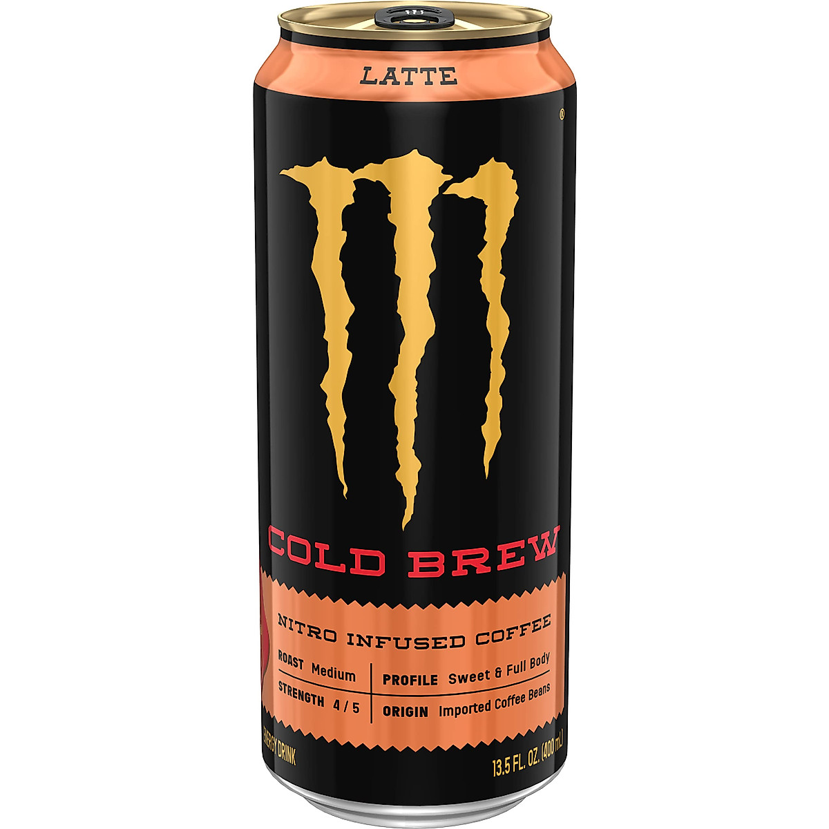 Monster Energy Java Nitro Cold Brew Latte, Coffee + Energy Drink, 13.5 Ounce (pack of 12)