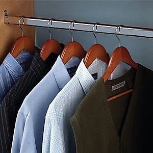 End Support for Oval Closet Rod - 5mm pins - Chrome