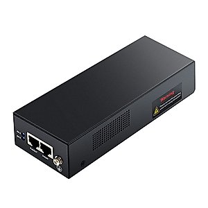 HYN@NET PE90-BT | 90W Gigabit Ultra PoE++ Injector, 56V Power on Ethernet Adapter,Comply with IEEE 802.3bt/at/af, 10/100/1000Mbps Shielded RJ-45 Ports,Metal Housing,Plug and Play