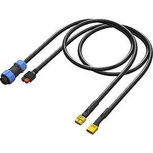 RV Cable, 12V/25A Aviation Plug to XT60 Cable & XT60 to SPC45 (Output) Cable, Compatible with Portable Power Station