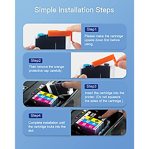 GPC Image Compatible Ink Cartridge Replacement for HP 564XL 564 XL Compatible with DeskJet 3520 3522 Officejet 4620 Photosmart 5520 6510 7520 7525 Printer (2 Black 1 Cyan 1 Magenta 1 Yellow, 5 Pack)