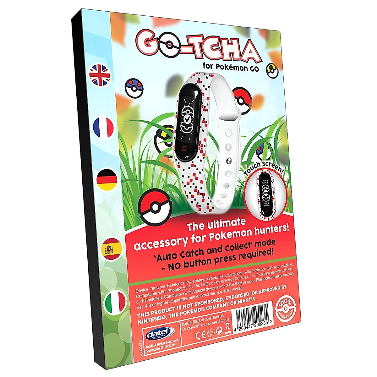 Go-Tcha LED Touch Screen Wristband for Pokémon Go Plus Accessory