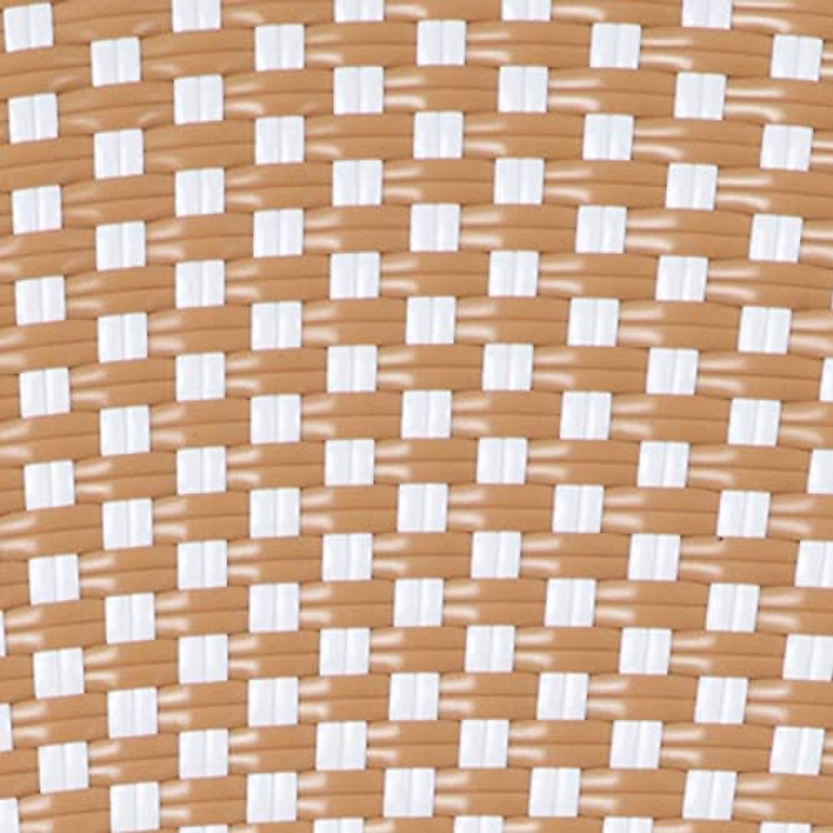 Flash Furniture Lourdes Commercial Grade Bistro Counter Stool, Stackable Indoor/Outdoor Dining Stool, 26"High, Natural/White-Light Natural Finish, Set of 2