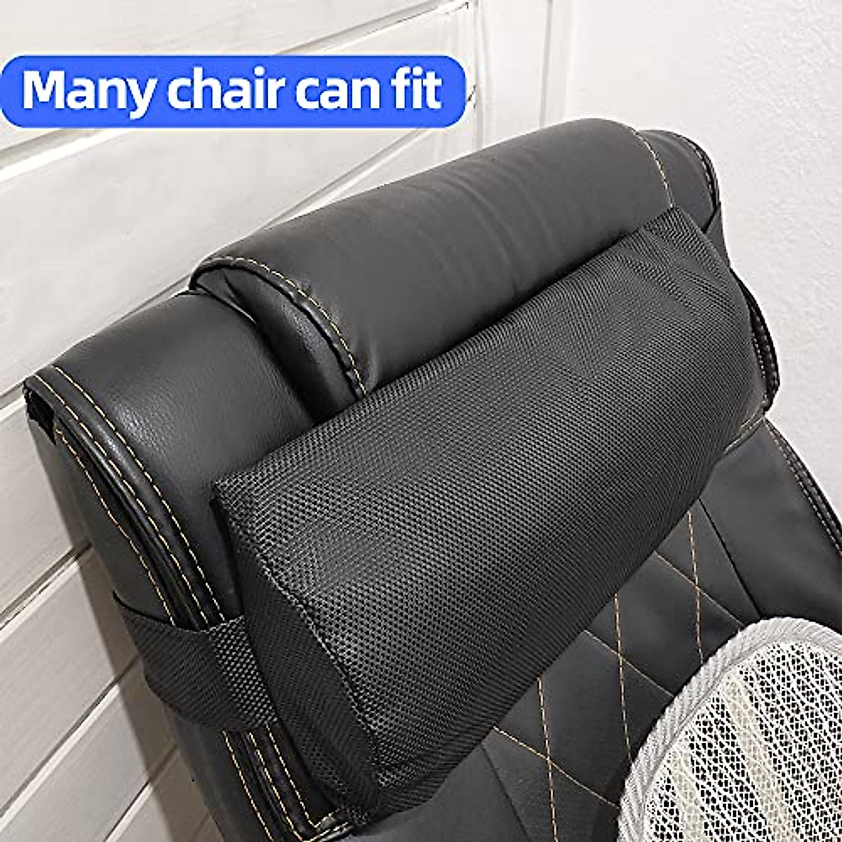 Universal Replacement Pillow Headrest for Zero Gravity Chair with Elastic Band, Beach Removable Padded Headrest Pillow for Recliner Lounge Chairs