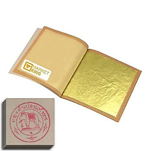 GOLD Leaf 20 Sheets Edible 24k 999/1000 Gilding