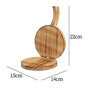 ＫＬＫＣＭＳ Wooden Tortilla Press Maker Mexican Tortillera Presser Ergonomic Multifunctional Dough Presser for Ravioli Tortillas Pancakes