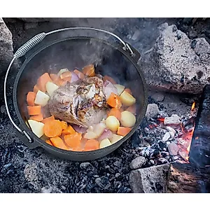 Cuisiland Seasoned 12 Quart 14 inch Cast Iron Dutch Oven Dome Lid