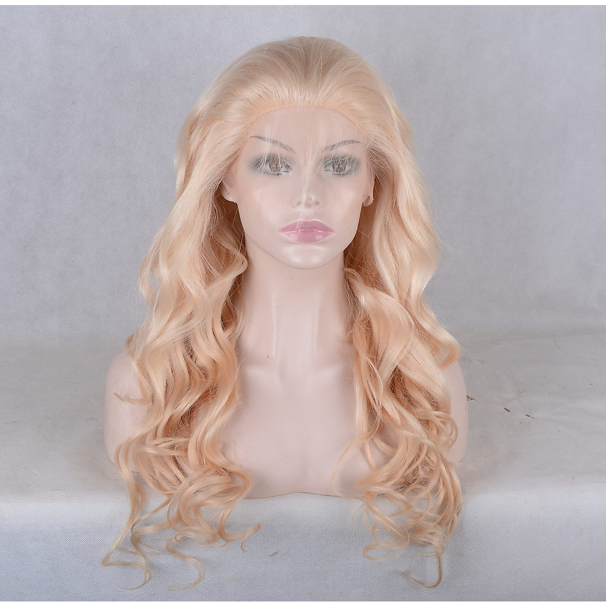 Blonde Body Wavy Human Hair Lace Wigs With Baby Hair #613 Loose Wave 13x4 Transparent Lace Wig For Women