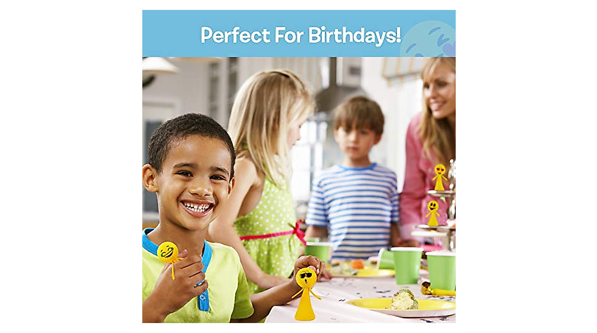 Jumping Smile Popper Toys - Fun Emoji Spring Launchers for Kids