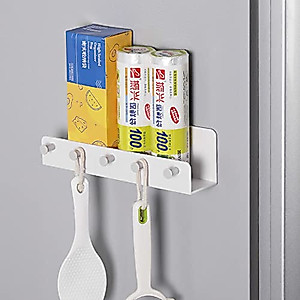 Bathroom Shelf Wall Mounted Shower Shampoo Storage Rack Punch-free Organizer Bag Key Holder No Drilling Floating Shelves wall mounted shelf with hooks