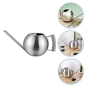 Cabilock 1pc Stainless Steel Shower Flower Spray Bottle Watering Pot for Plant Metal Watering Bucket Flower Gardening Tool Watering Kettle Metal Waterbottle Watering Can Sprinkle Water