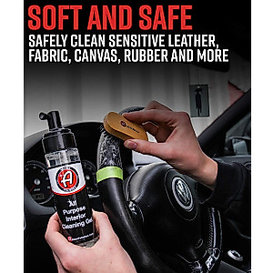 Adam's Polishes Cockpit Detailing Brush (Mini) - Car Cleaning Brush | Scrub Brush for Interior Leather Cleaner Carpet Upholstery Bathroom Fabric Shoe