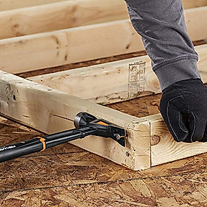 Fiskars IsoCore 22 oz Milled-Face Framing Claw Hammer, with Shock Reduction, 16 in