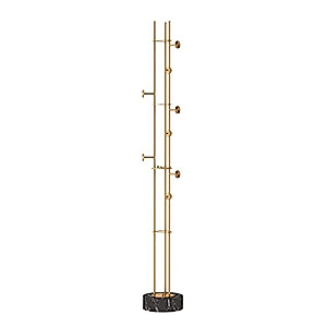 WODMB Nordic Style Floor-to-Ceiling Metal Coat Rack Creative Bedroom Home Shop Window Bag Coat hat Storage Shelf (Color : D, Size