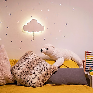 Cloud Light - Floating Cloud Wall Lamp For Nursery | Cute Floating Cloud Lamp For Kids Bedroom | Battery-operated Hanging Cloud Night Lights | Cloud Lights For Bedroom | Cloud Lamp For Baby Nursery