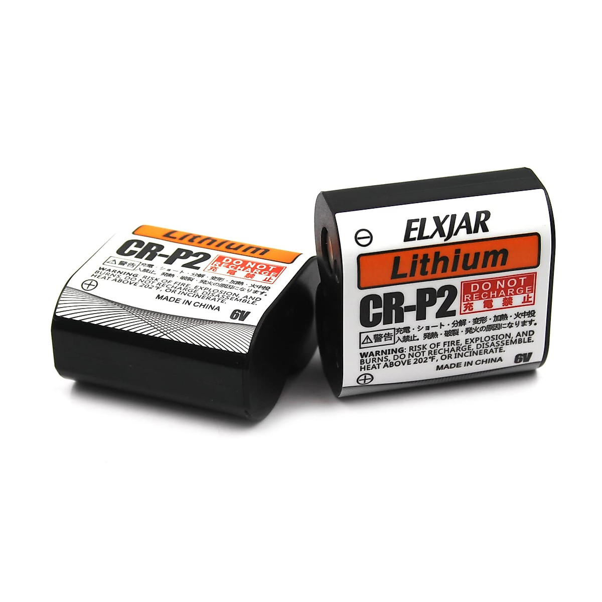 hflexgrad (5-Pack) 6V 1500mAh Lithium Photo Battery Replaces 223A, 2CR-P2, EL223AP, and DL223A Batteries