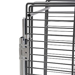 Pull Out Cabinet Organizer, Heavy Duty Metal Cabinet Drawers,Drawer Storage for Kitchen, Bathroom, Home,2 Tier Cabinet Pull Out Shelves (Grey)
