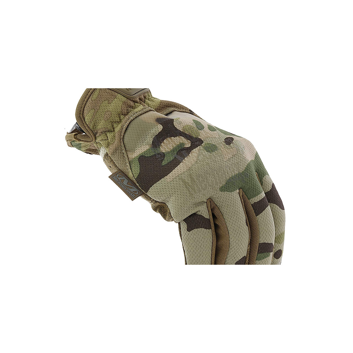 Mechanix Wear: FastFit Tactical Gloves with Elastic Cuff for Secure Fit, Work Gloves with Flexible Grip for Multi-Purpose Use, Durable Touchscreen Capable Safety Gloves for Men (MultiCam, Small)