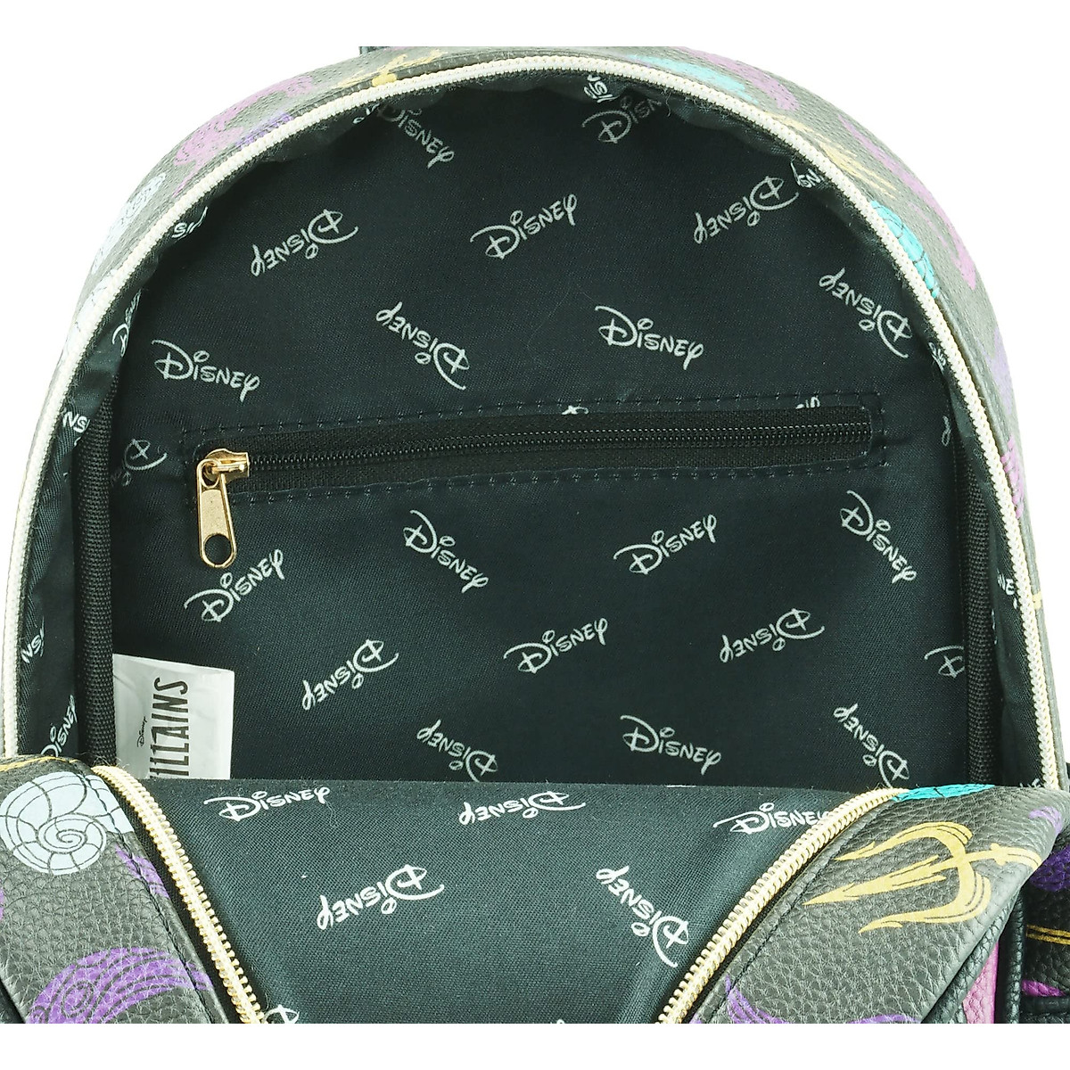 Wondapop Disney Ursula 11" Vegan Leather Fashion Mini Backpack