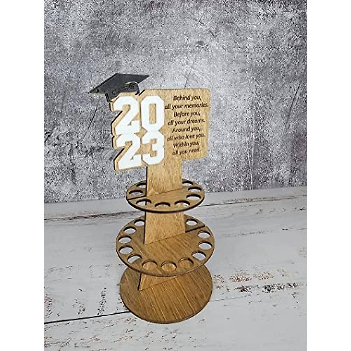 OPIL 2023 New Creative Converting Congrats Grad Card Holder,Graduation Money Holders for Graduation Decorations, Party Ornament Decor (White)