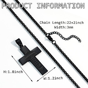 Football Cross Necklace for Boys Inspirational Bible Verse Cross Pendant Stainless Steel Chain 22+2 inch Football Sports Jewelry Football Gift for Men Women(B-Brave Strong)Over 18 years old