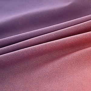 Mengersi Gradient Sheet Set,Purple Pink Fitted Sheet,Flat Sheet,Pillowcases, Extra Soft - Deep Pockets - Easy Fit - 4 Piece Set,Full Size (FS638sheet set)