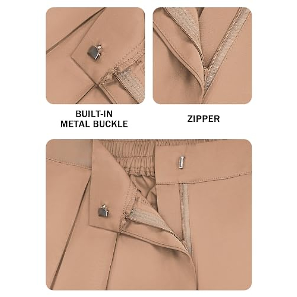 NIeyook High Elastic Waisted Wide Leg Pants for Women Casual Flowy Long Relaxed Fit Palazzo Pants with Pockets Hot Pink