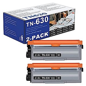 INDI TN630 TN-630 (2 Pack Black) Toner Cartridge Replacement for Brother DCP-L2540DW MFC-L2680W L2685DW HL-L2300D L2305W L2315DW L2320D L2340DW L2360DW L2380DW Printer. ID-TN630-2PK