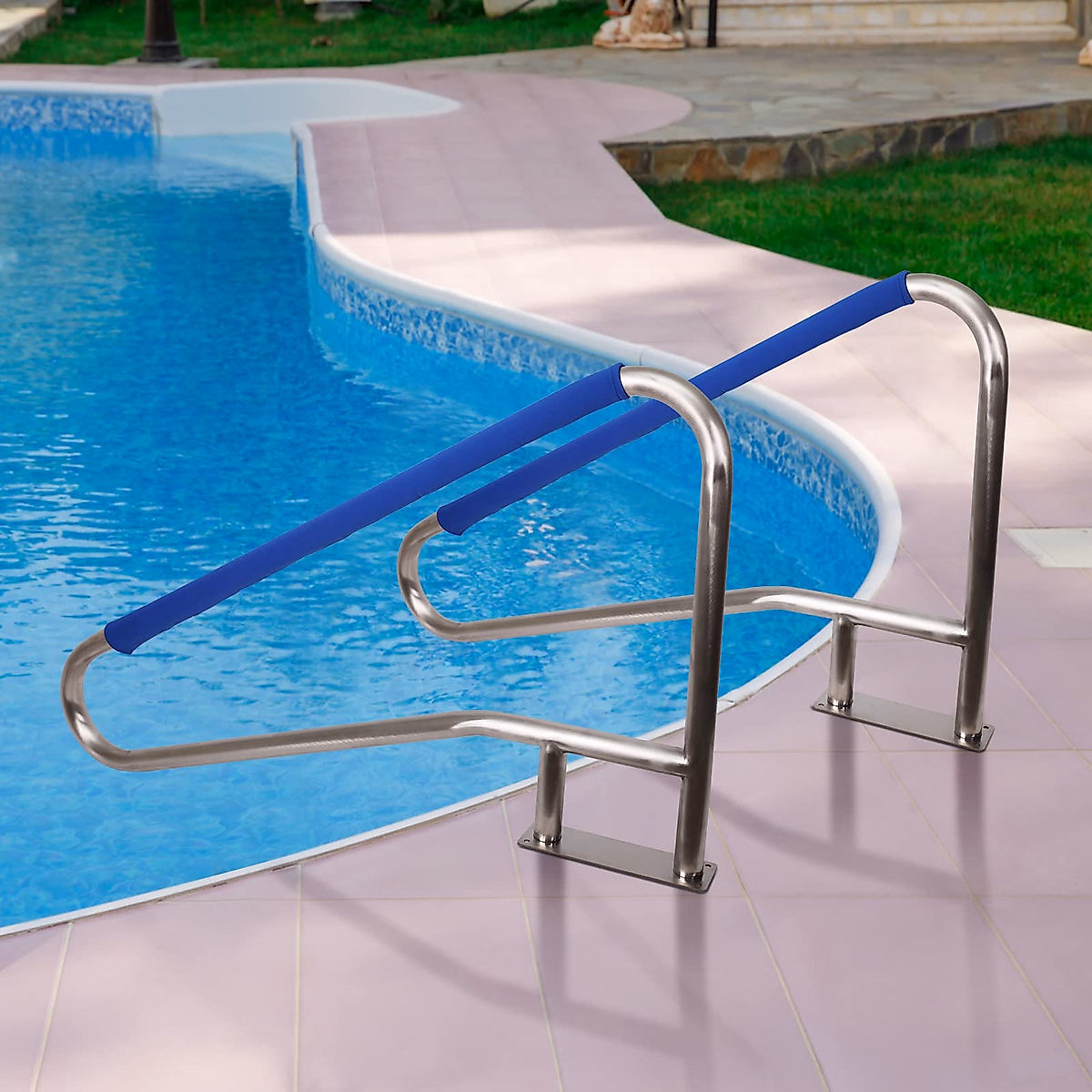 54" x 36" Pool Handrail - Sturdy and Safe Swimming Pool Stair Handle for Easy Access