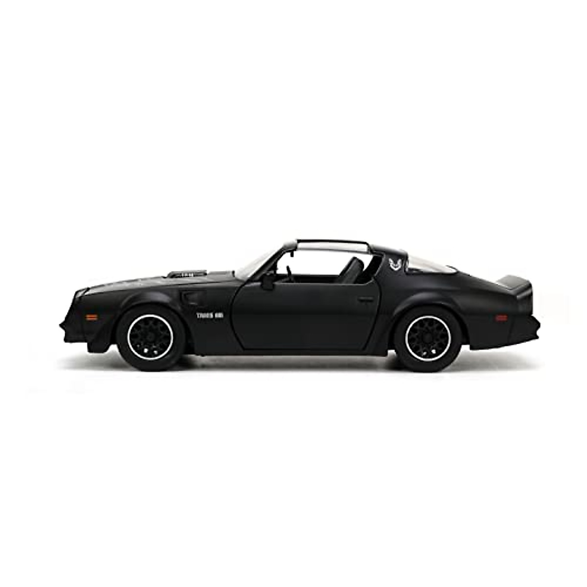 Jada Toys Big Time Muscle 1:24 1977 Pontiac Firebird Trans Am Die-cast Car, Toys for Kids and Adults (34038),Black