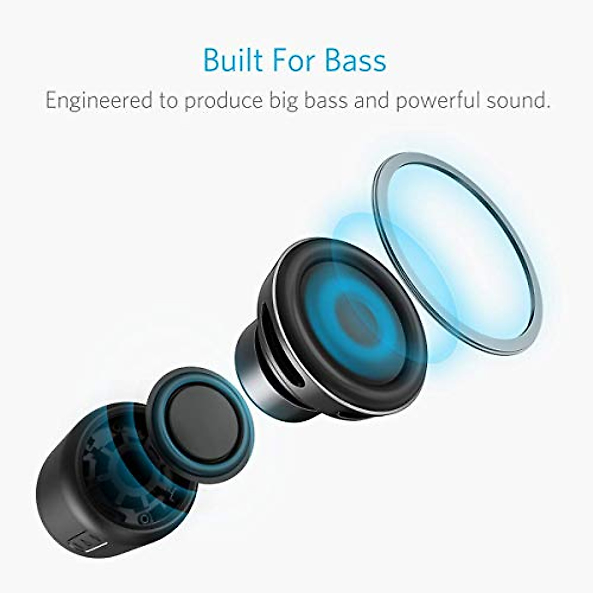 Anker Soundcore Mini, Super-Portable Bluetooth Speaker with 15-Hour Playtime, 66-Foot Bluetooth Range, Enhanced Bass, Noise-Cancelling Microphone (Renewed)